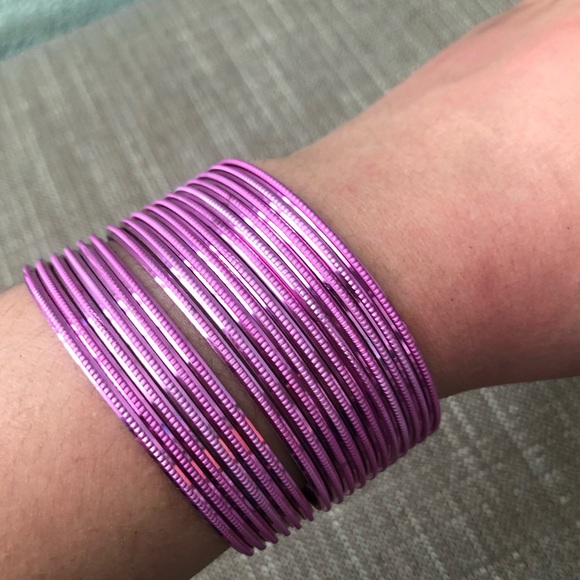Jewelry | Indian Punjabi Plain Purple Bangles | Poshmark
